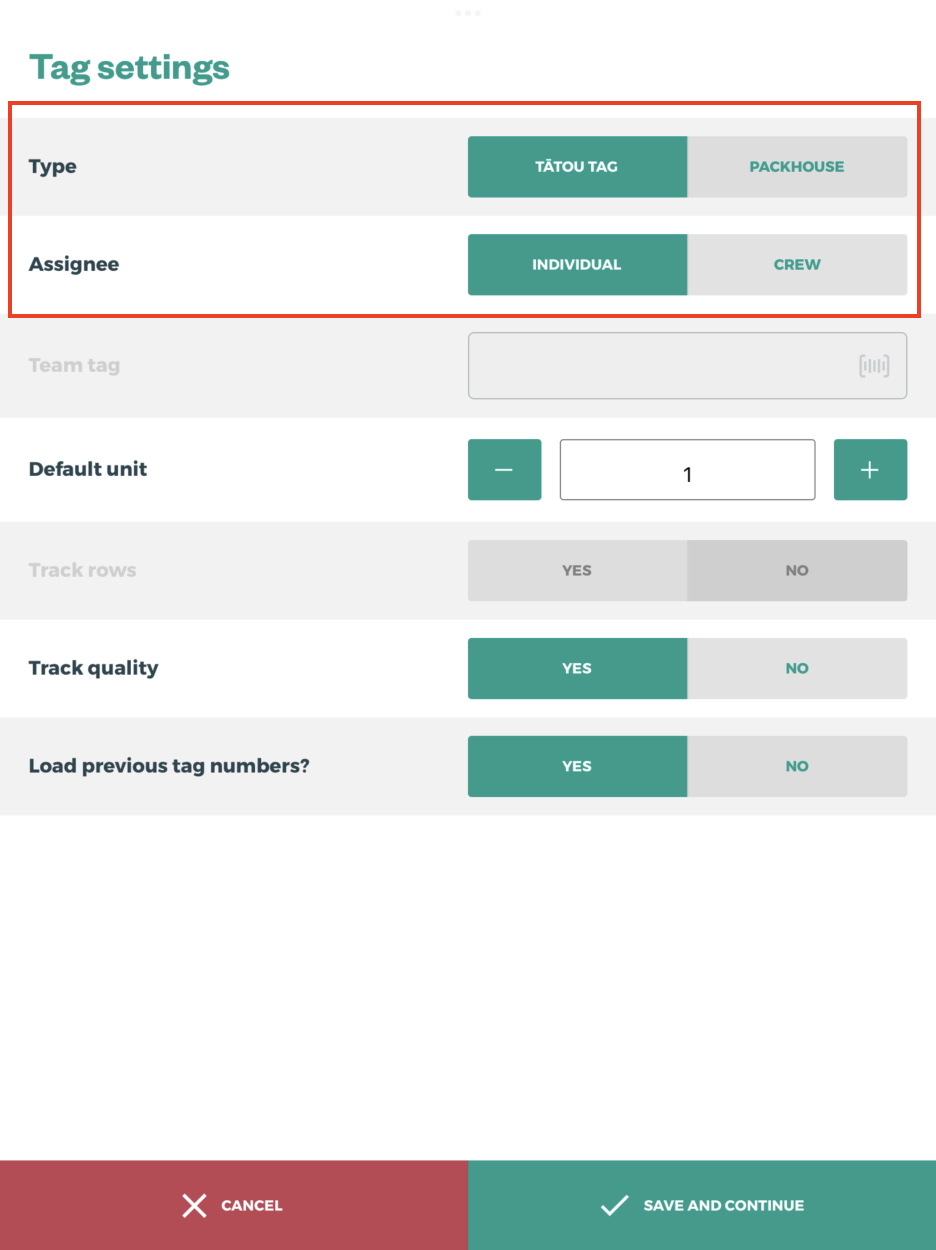 Bulk importing Tag Scans