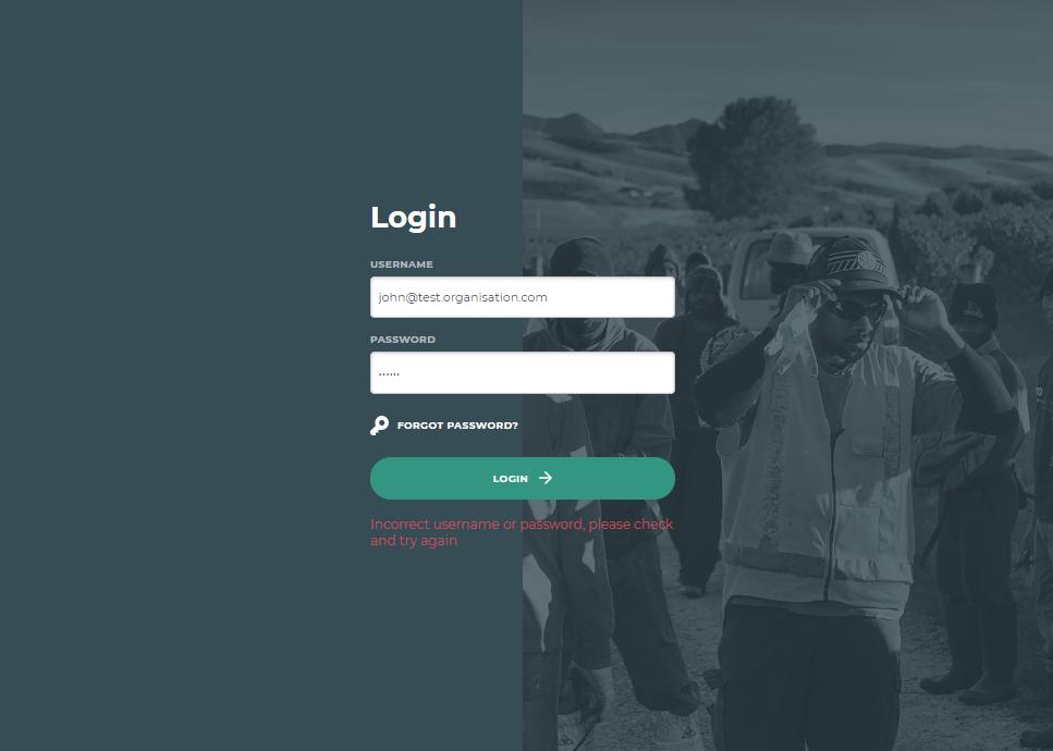 Employee login and permissions